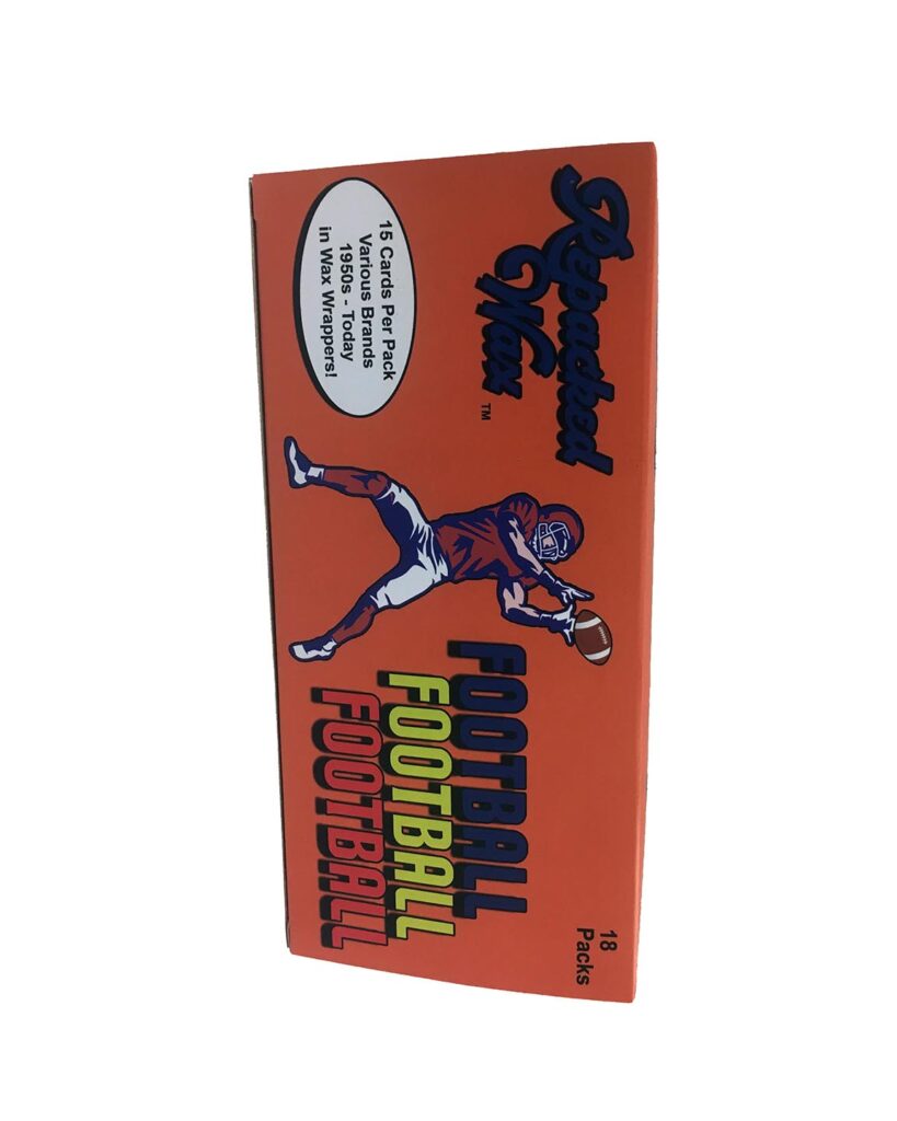 18-Pack Throwback Style Football Wax Box - Repacked Wax - Repacked Wax